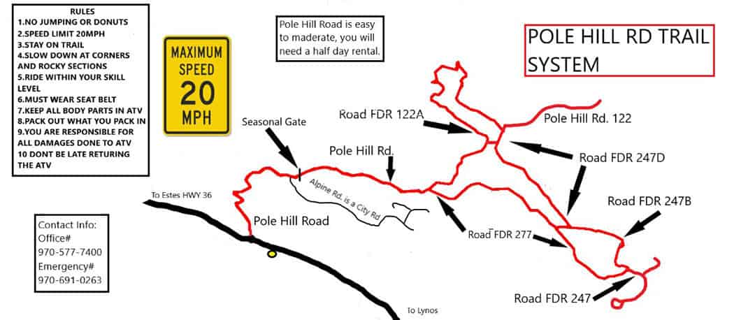 ATV Trails and Maps - The Colorado Rockies | Estes Park ATV Rentals